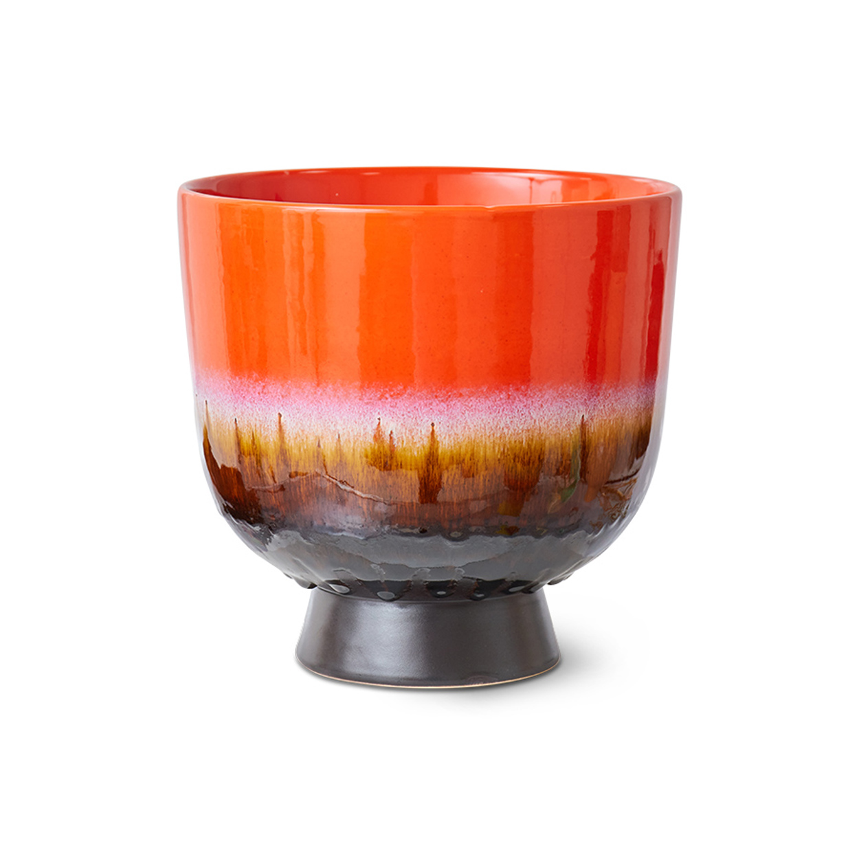 Retro flower pot cherry red | HKLIVING