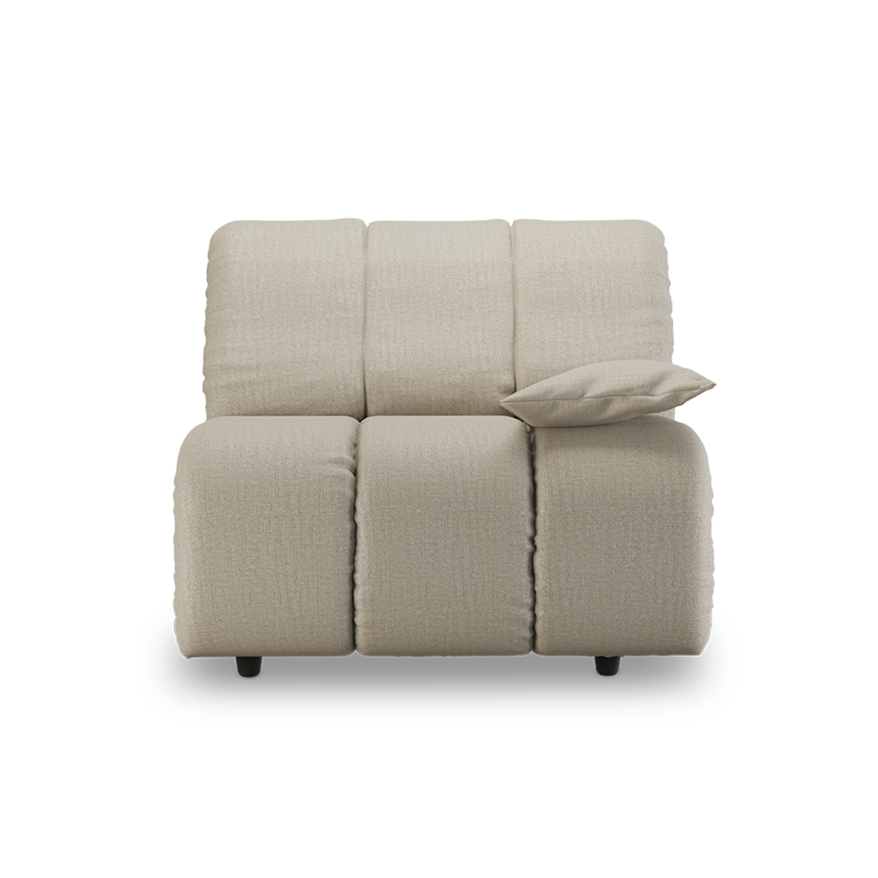 Wave couch: element right low arm, pure, ivory | HKLIVING