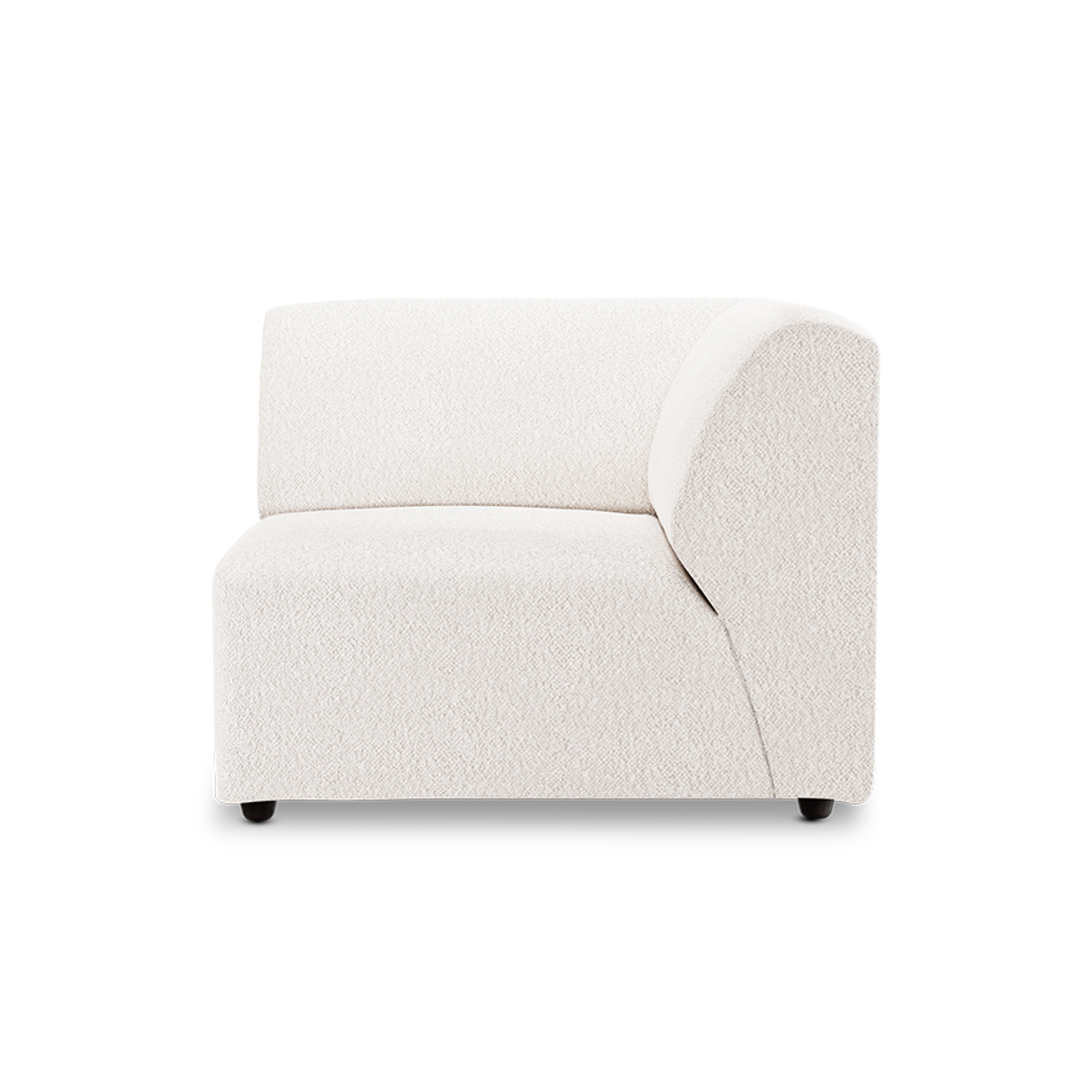 Jax couch: element right end, boucle, cream | HKLIVING