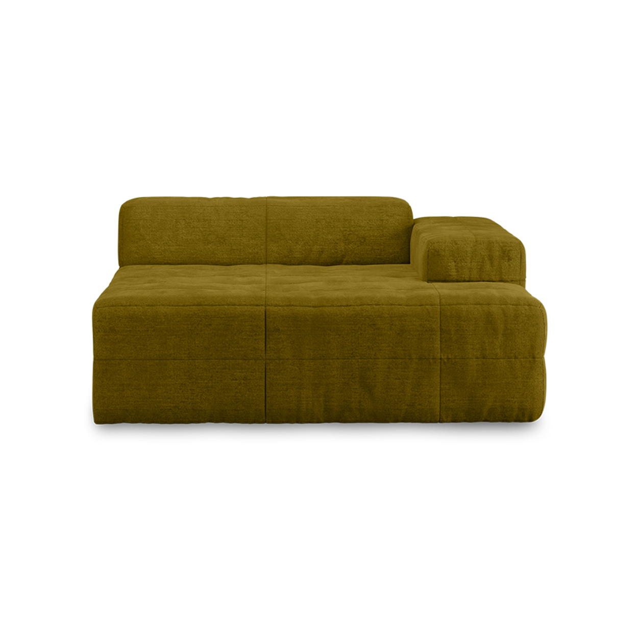 Brut sofa: element right divan, royal velvet, olive | HKLIVING