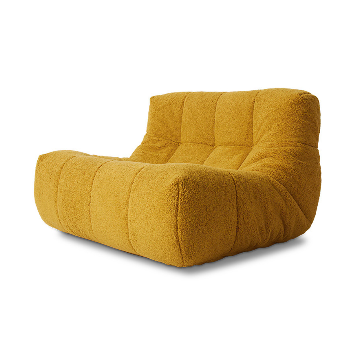 Lazy Lounge chair fluffy, ochre | HKLIVING