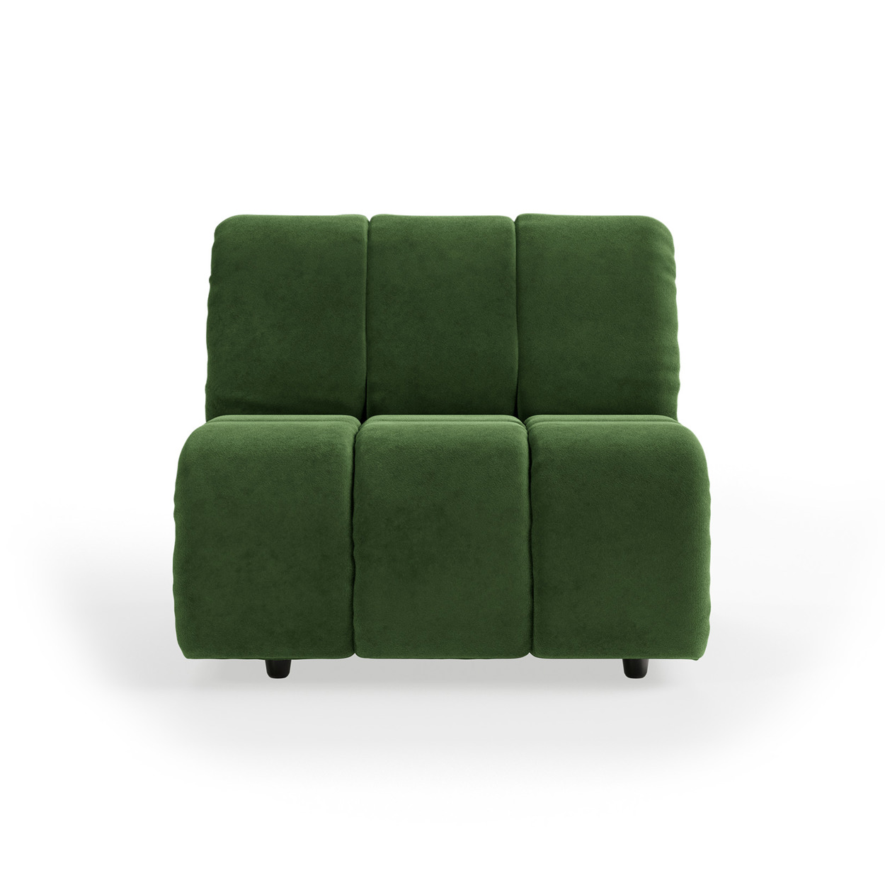 Wave couch: element middle, royal velvet green | HKLIVING