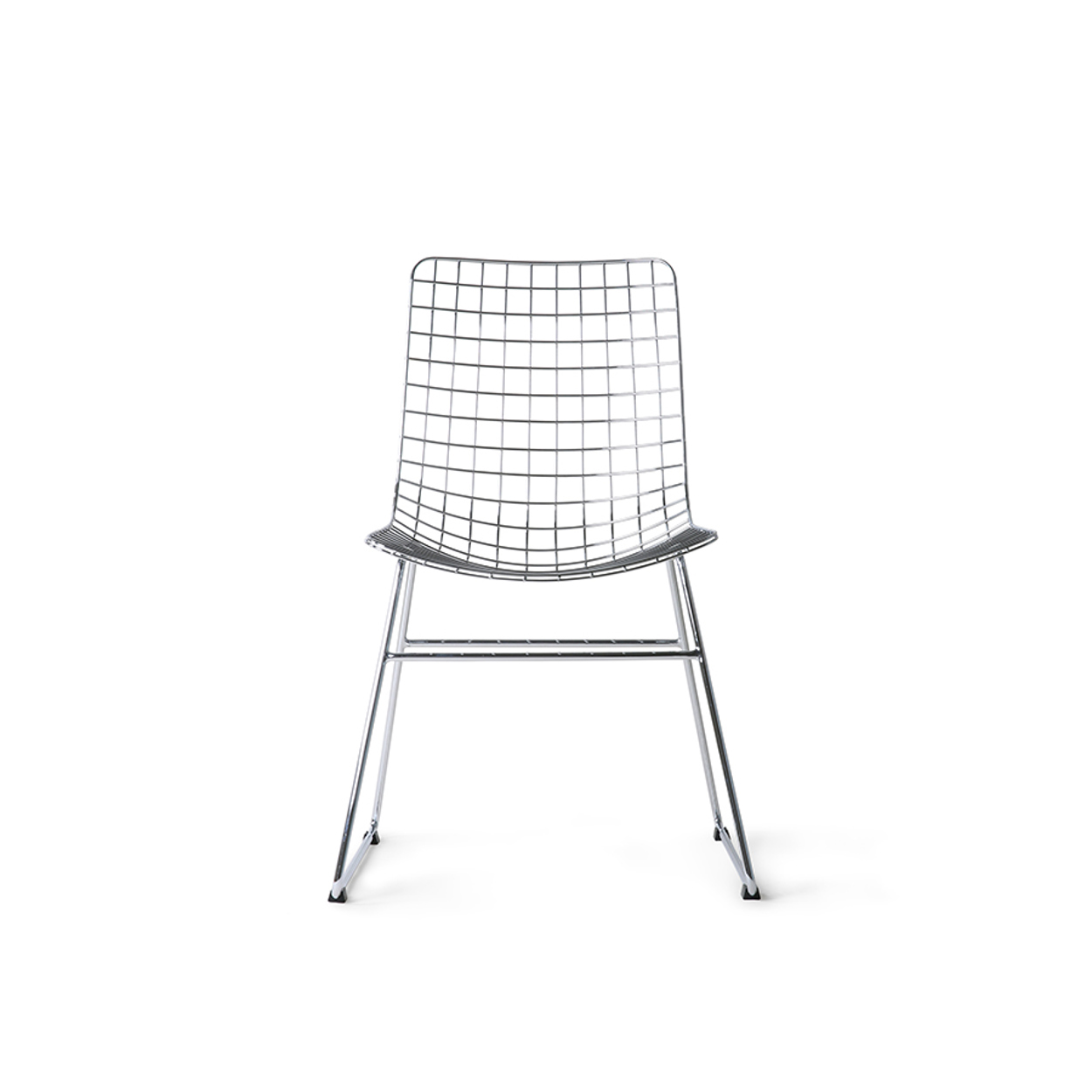 Metal wire chair silver | HKLIVING