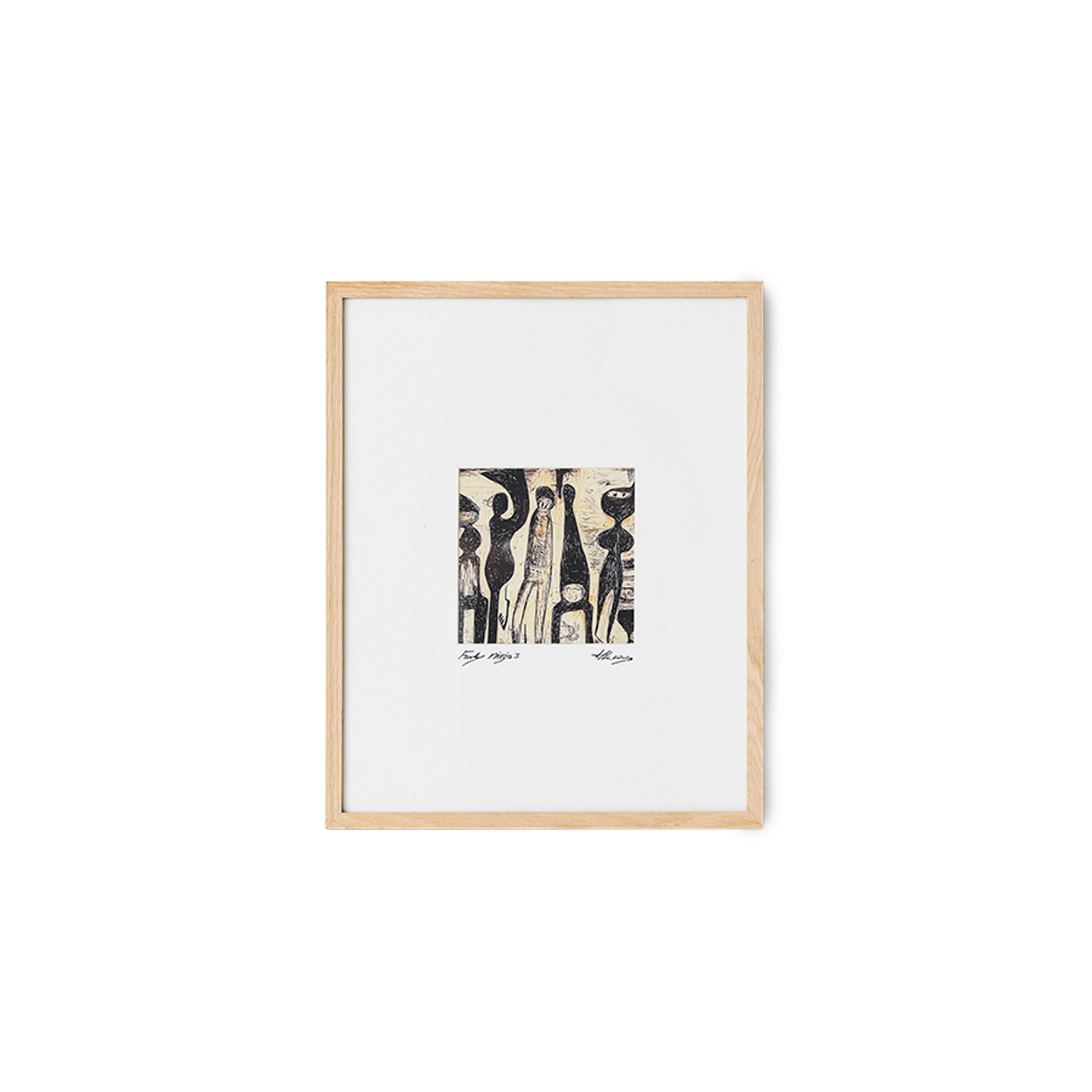 Framed artwork, funky ninja's (40x50cm) | HKLIVING