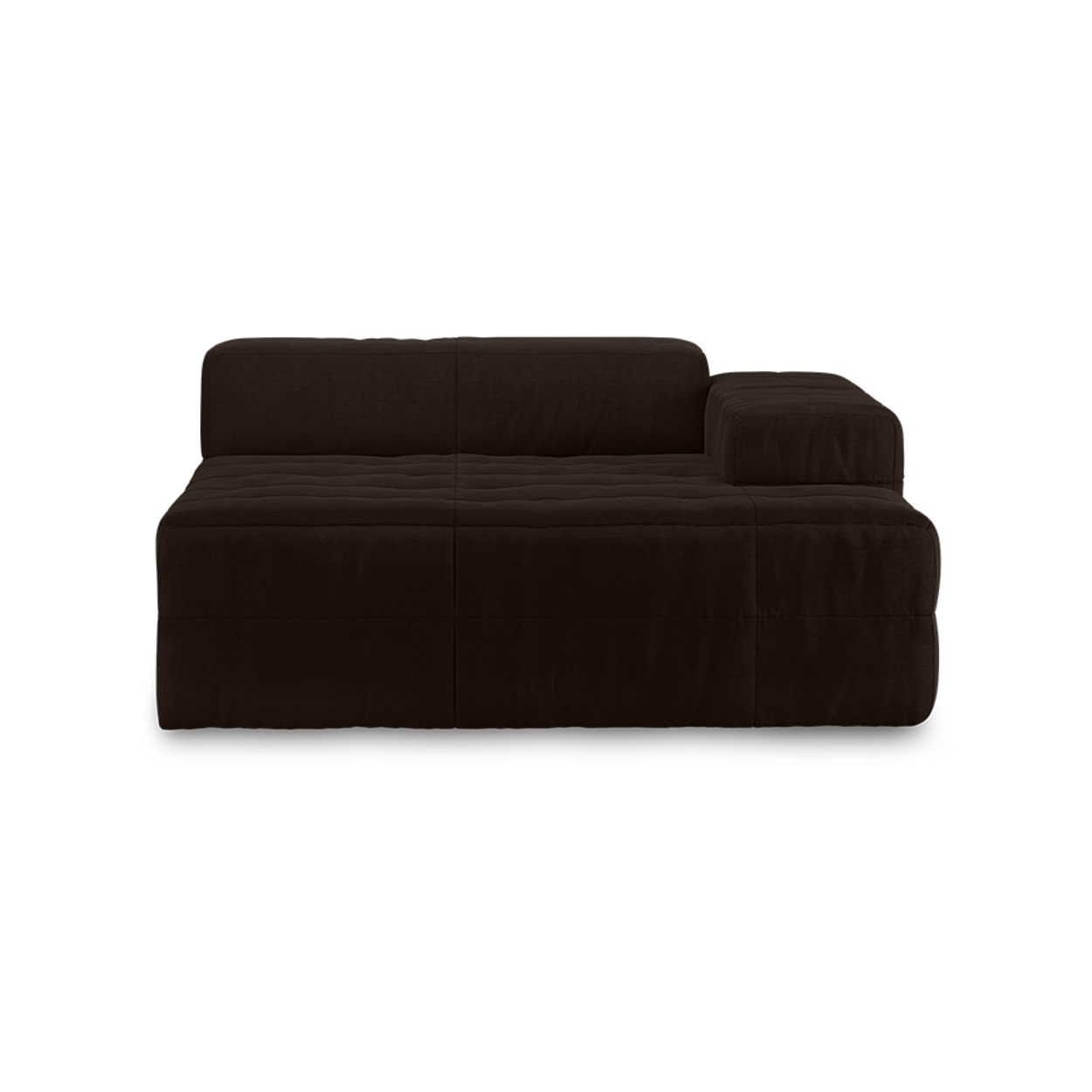 Brut sofa: element right divan, royal velvet, espresso | HKLIVING